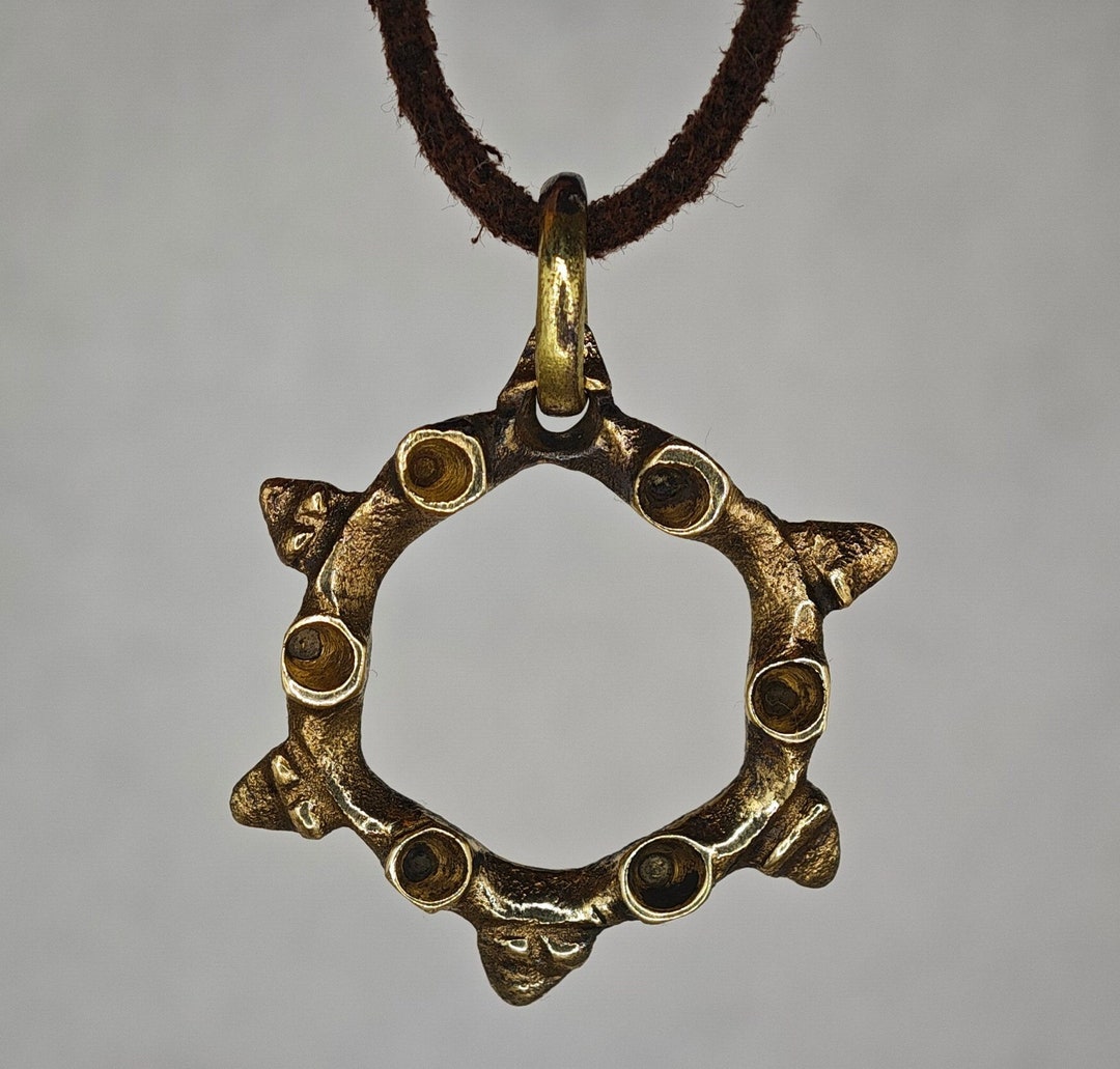 Ancient Viking Sun Amulet. Ancient Solar Pendant. Medieval Pendant sun ...