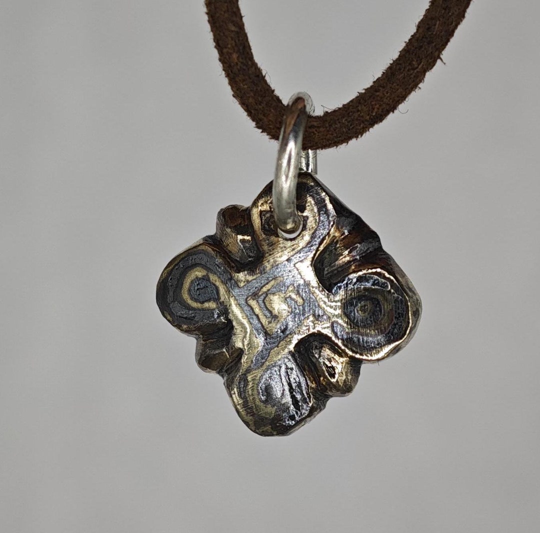 Small Ancient Medieval Viking Swastika Pendant With Niello Inlay ...