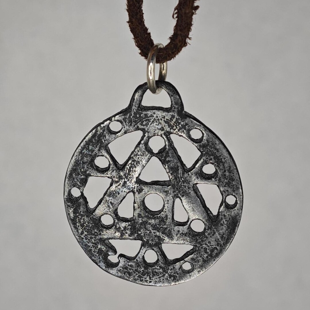 Antique Medieval Pyramid Pendant. Medieval Hexagram. Antique Sun ...