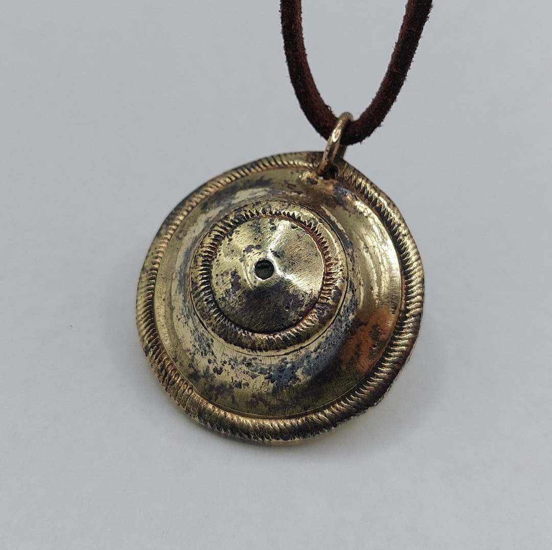 Ancient Medieval Shield Pendant / Awe Helmet Amulet / Medieval ...