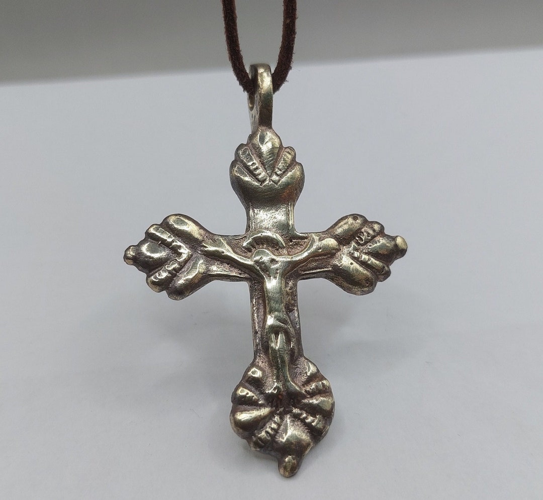 Big Medieval Orthodox Cross With Crucifix / Authentic Medieval Cross ...