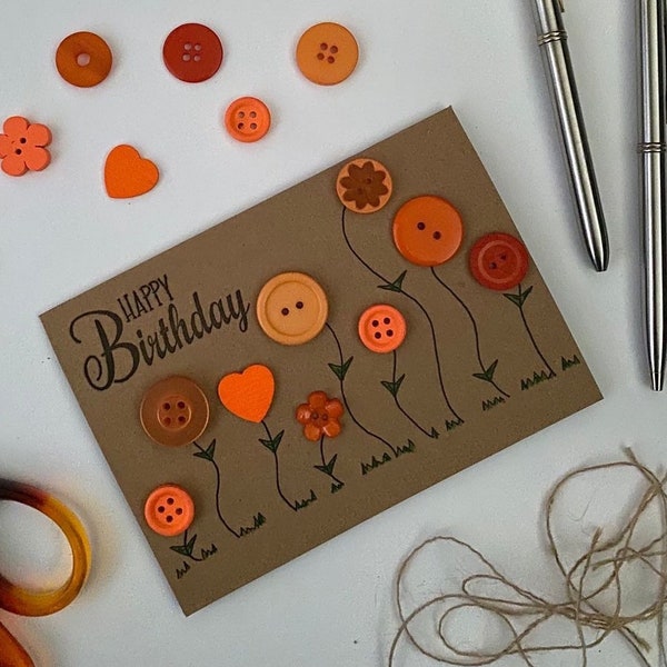 Button Cards - Etsy
