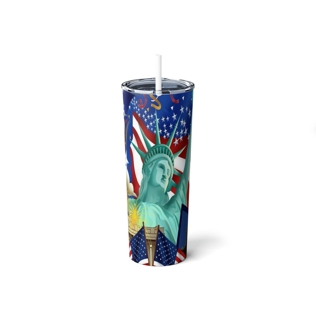Statue of Liberty 20oz Stainless Steel Tumbler Liberty or Death 1776 ...