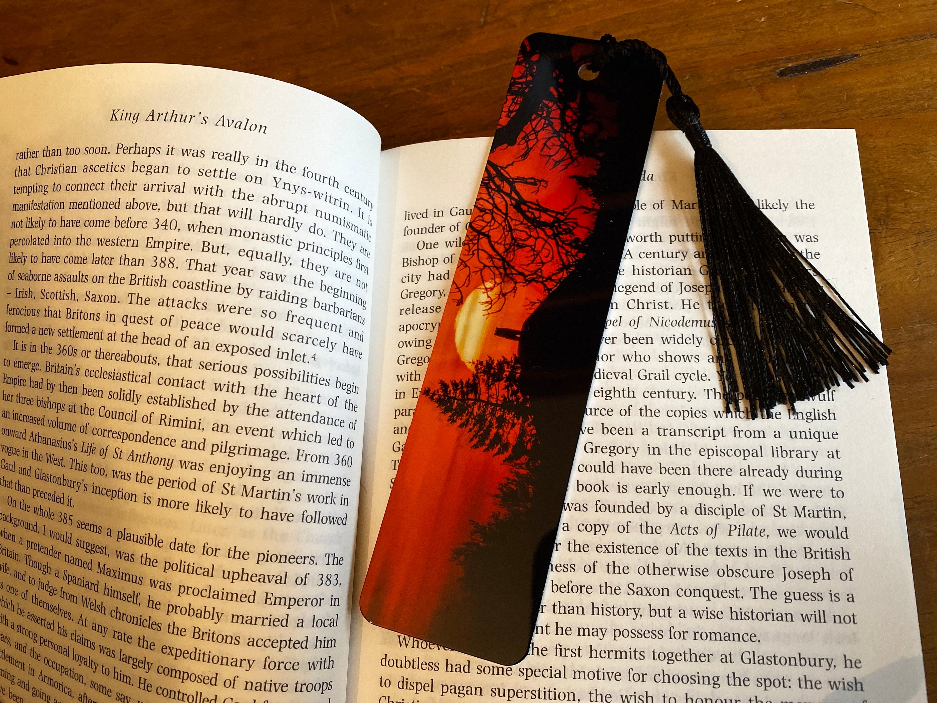 Sunset Behind Glastonbury Tor Metal Bookmark - Etsy UK