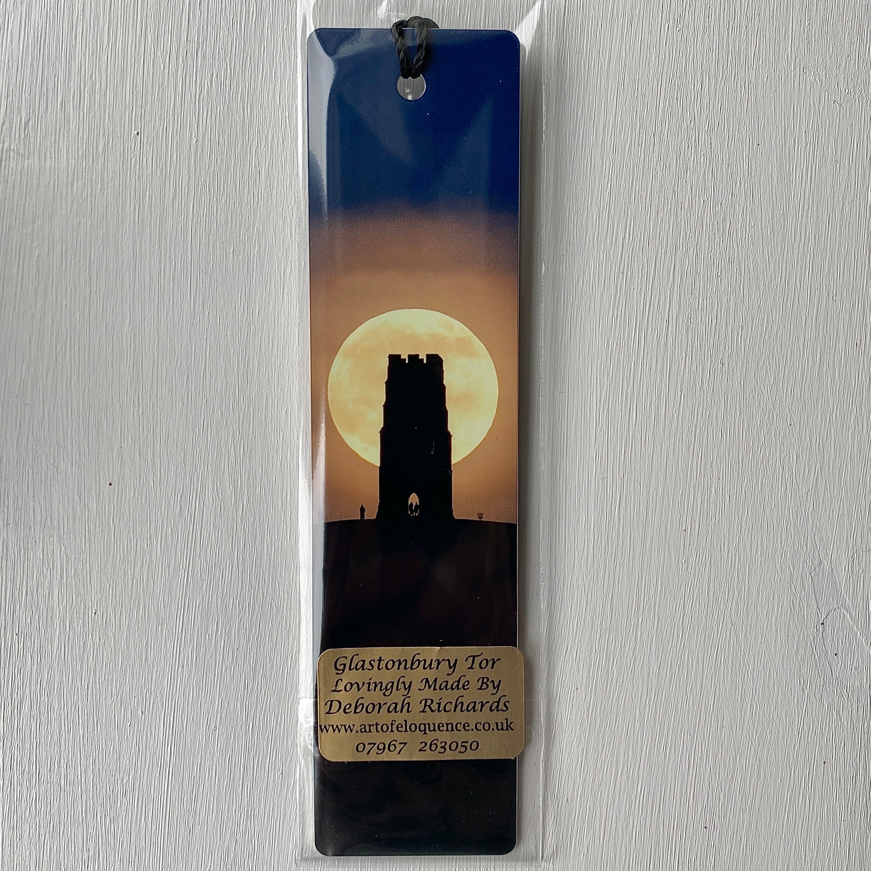 Glastonbury Tor Full Wolf Moon Metal Bookmark With Tassel - Etsy UK