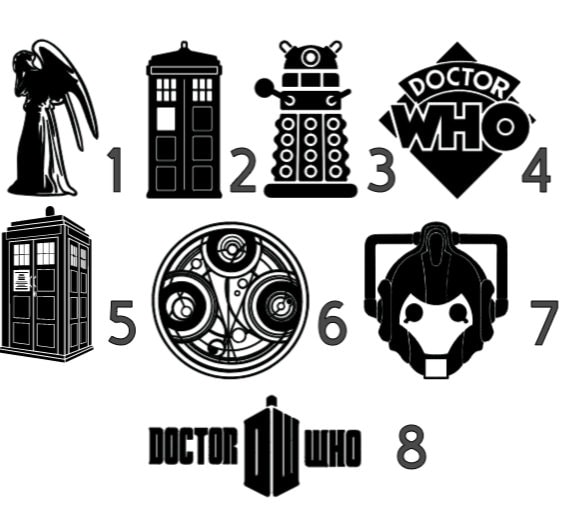 Doctor Who Vinyl Decal – TARDIS, Dalek, Cyberman & More | Custom Color ...
