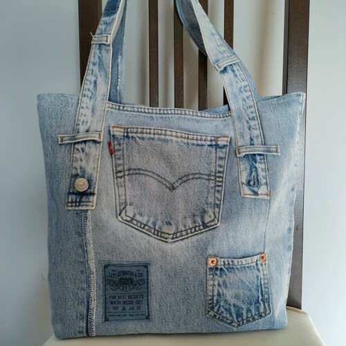 Denim Shoulder Bag Crossbody Bag - Etsy