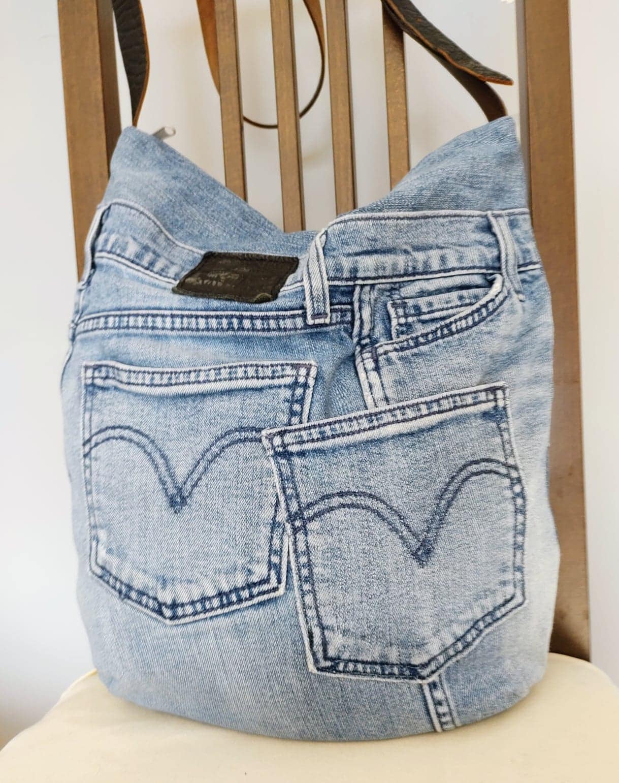 Denim Shoulder Bag Crossbody Bag - Etsy