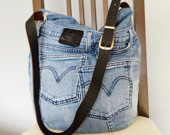 Denim Shoulder Bag Crossbody Bag - Etsy