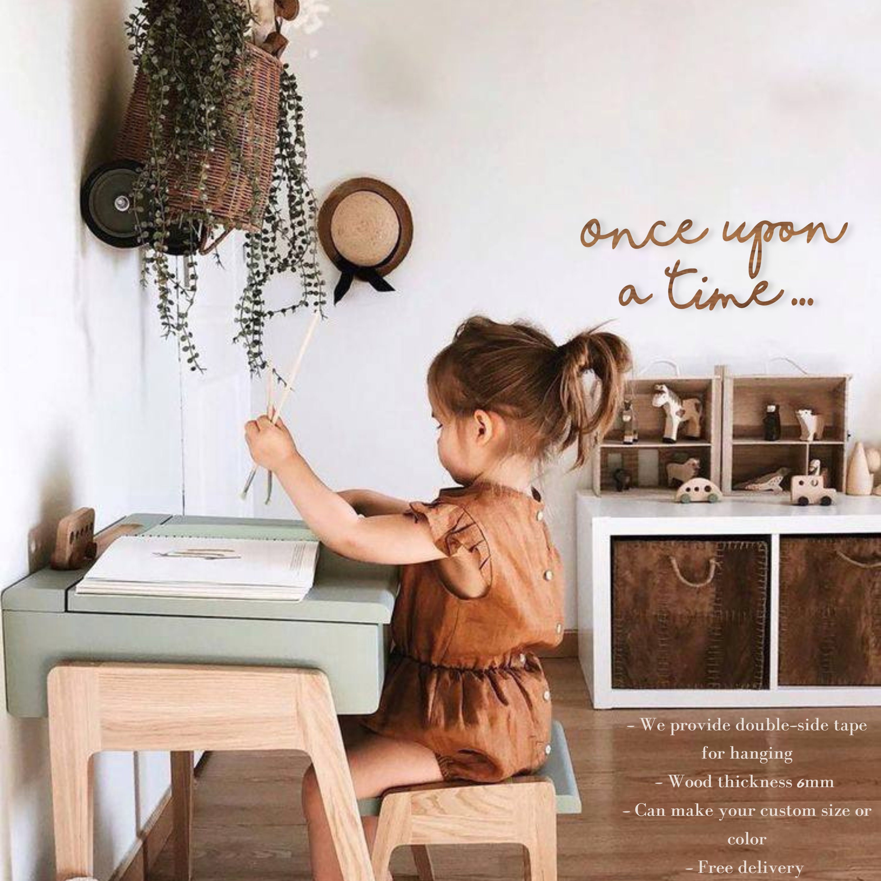 Once Upon A Time Wood Cutout: Nursery Wall Decor - Etsy