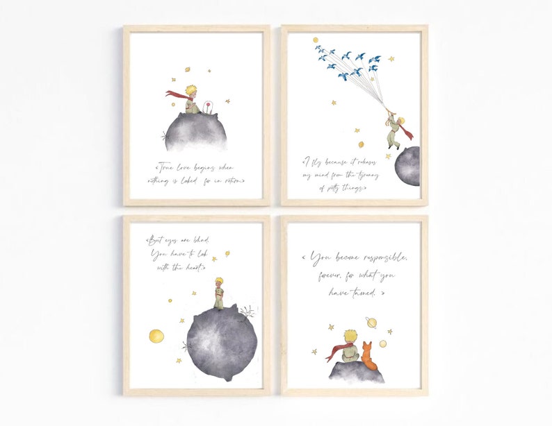 The Little Prince Printable, The Little Prince Wall Art, The Little ...