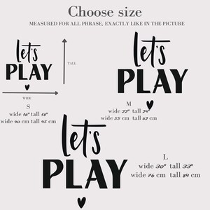 Wood Art for Nursery, Lets Play Sign, Playroom Sign, Playroom Wall Art ...