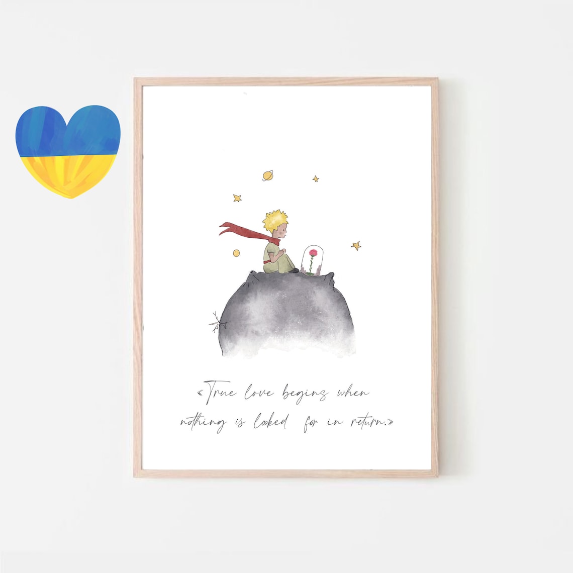 The Little Prince Wall Art the Little Prince Print Nursery - Etsy