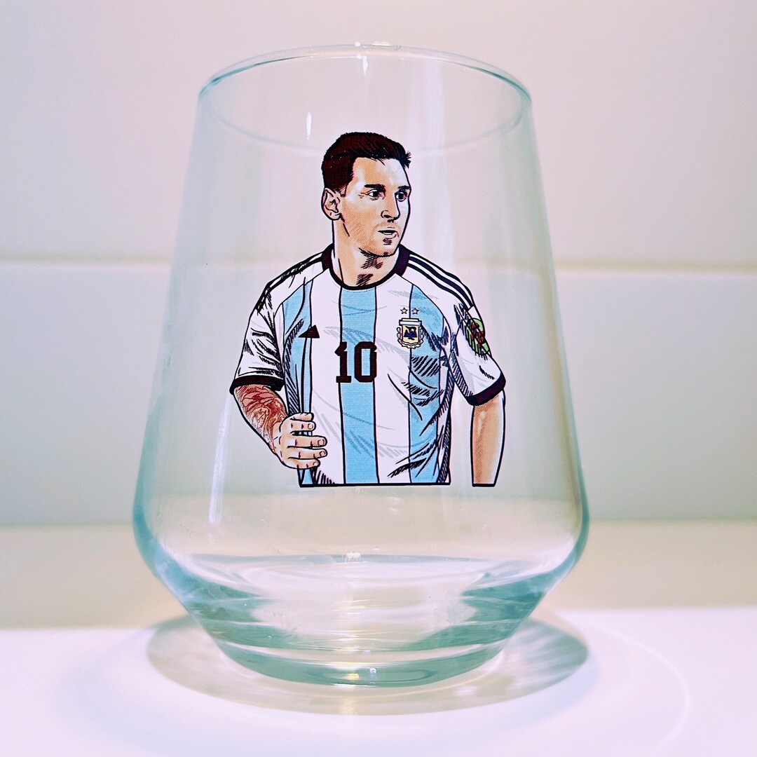 Lionel Messi Argentina World Cup Winning PSG Craft Beer Glass 440ml - Etsy