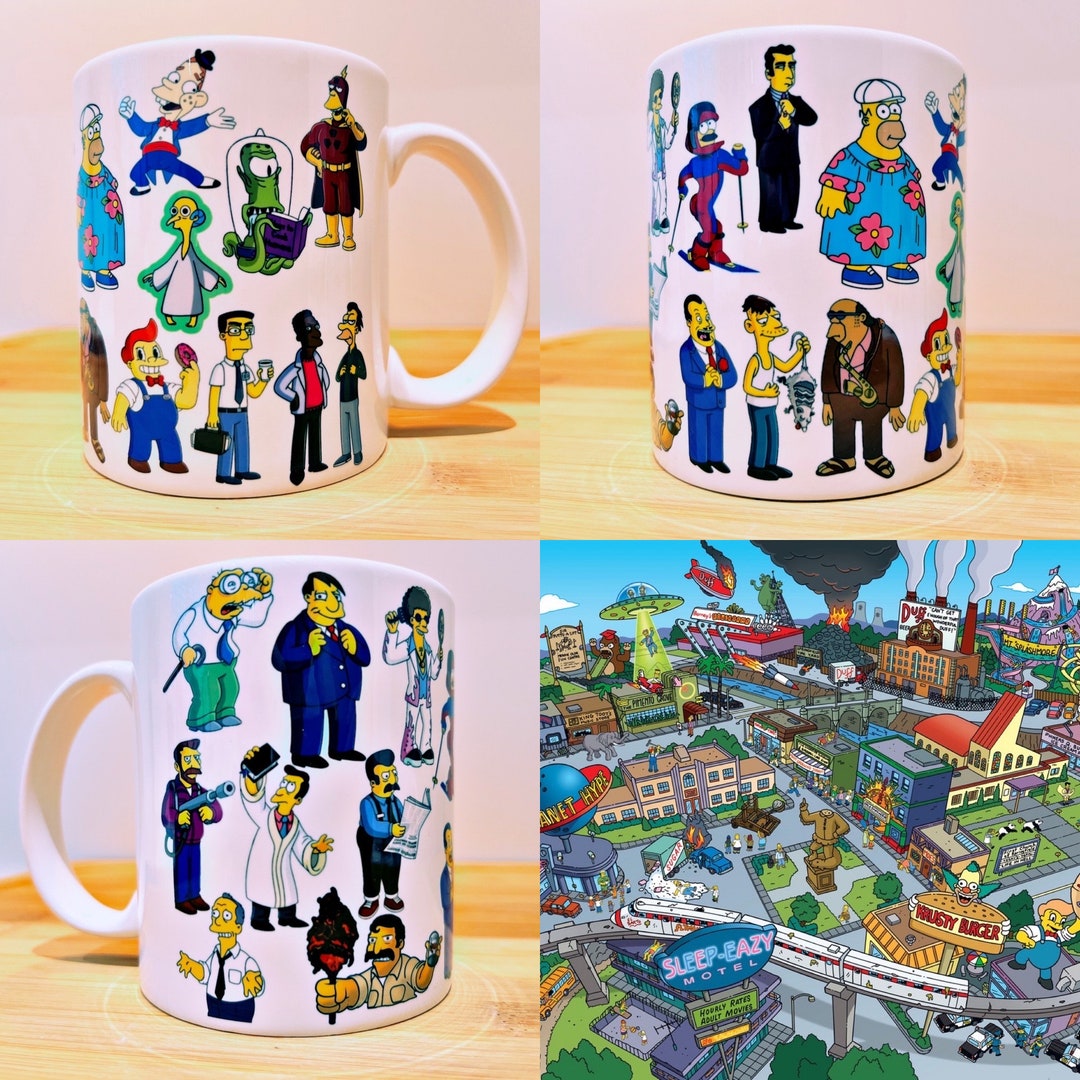 Simpsons the Underrated Characters Coffee Tea Mug Cup Retro Funny - Etsy
