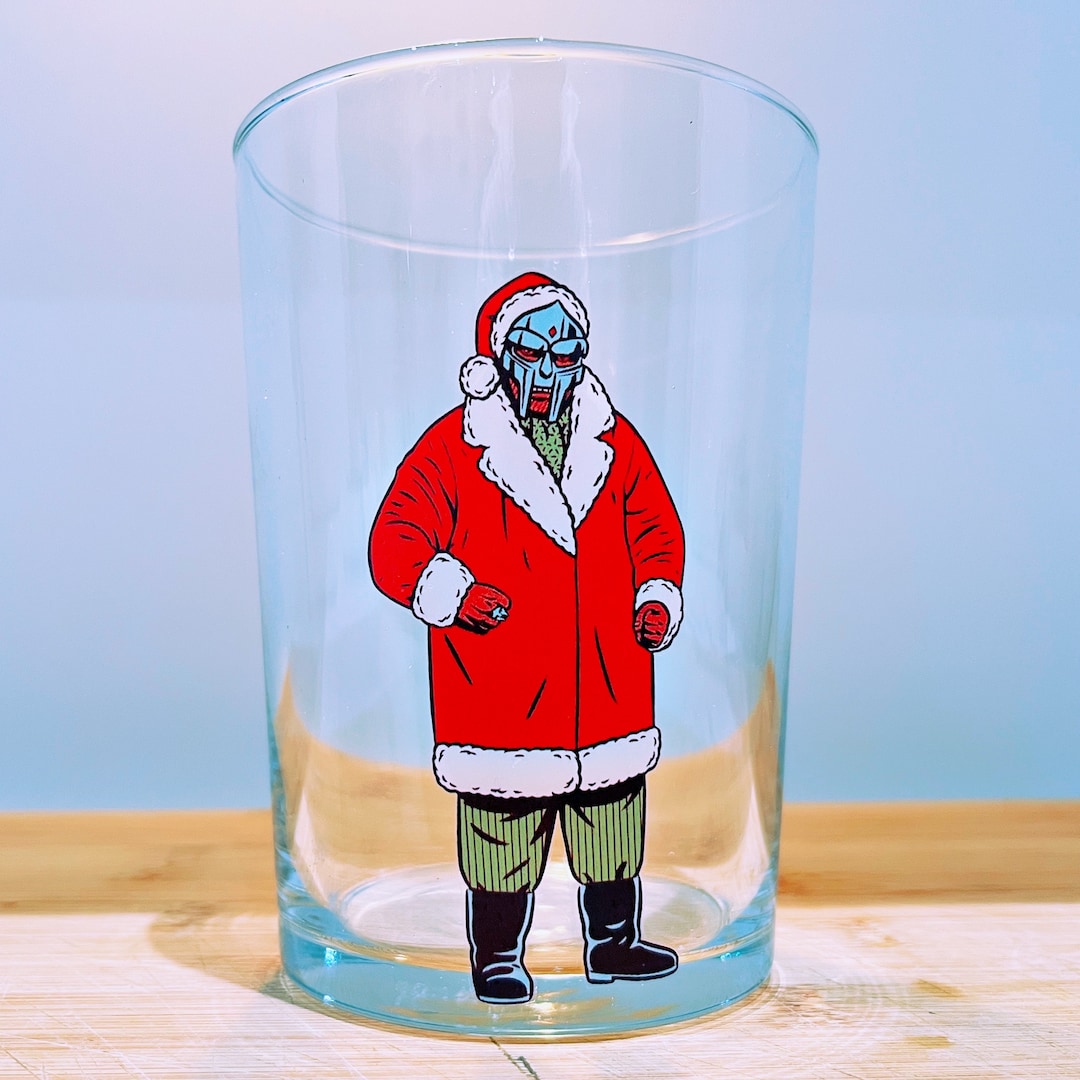 MF Doom Santa Style Hip Hop Craft Beer Pint Glass - Etsy