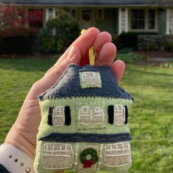 Felt House Ornament - Etsy