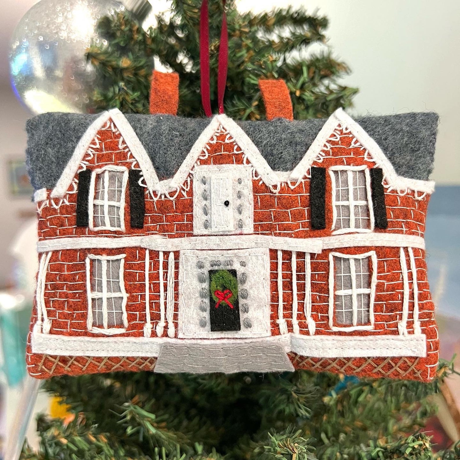 Custom Felt House Ornament - Etsy