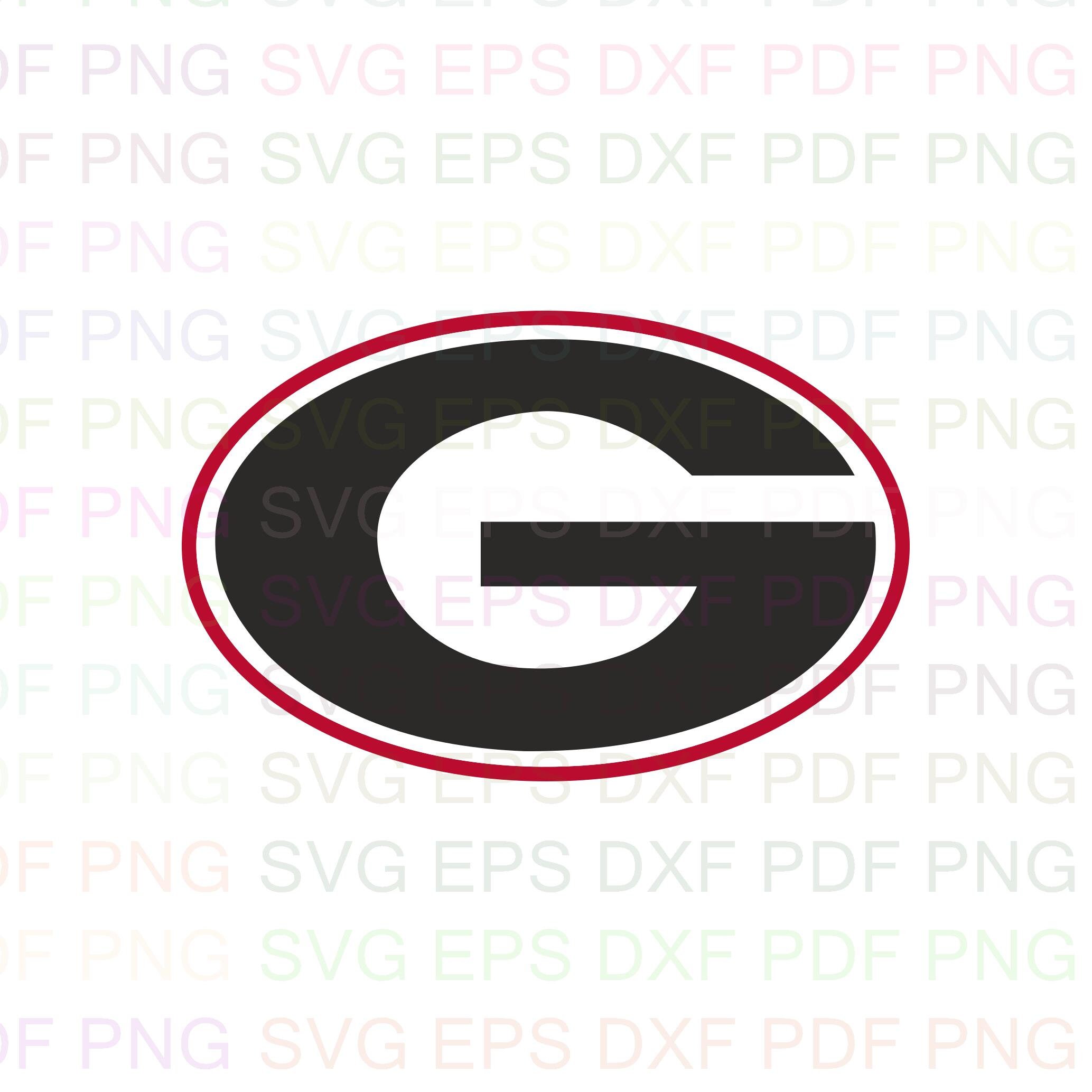 Georgia Bulldogs Ncaa Football 3 Svg Dxf Eps Pdf Png Cricut | Etsy