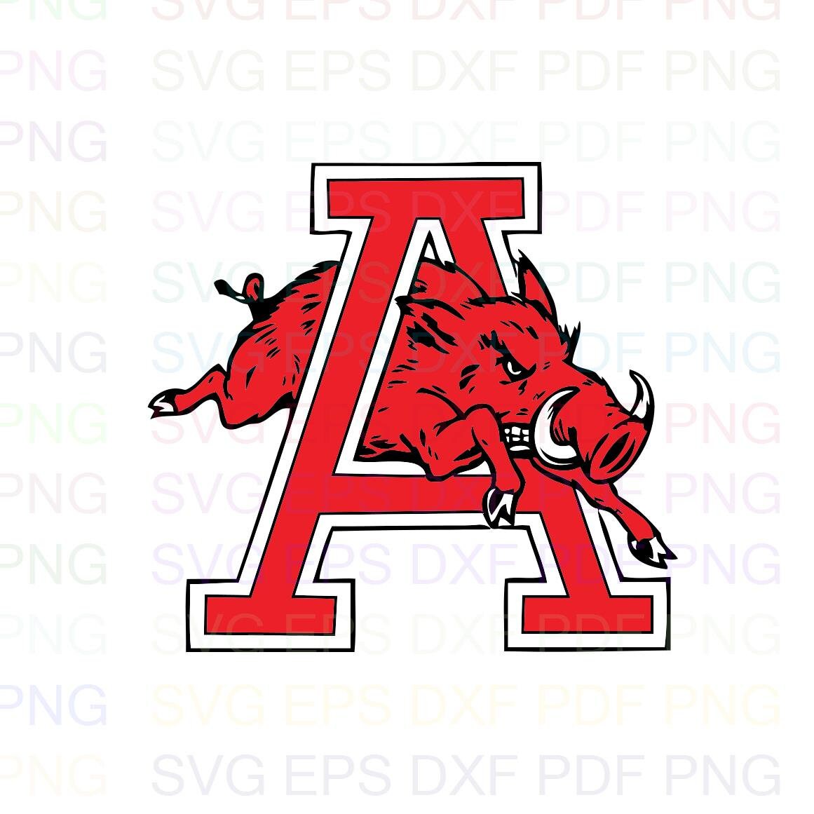 Arkansas Razorbacks Ncaa Football 15 Svg Dxf Eps Pdf Png | Etsy
