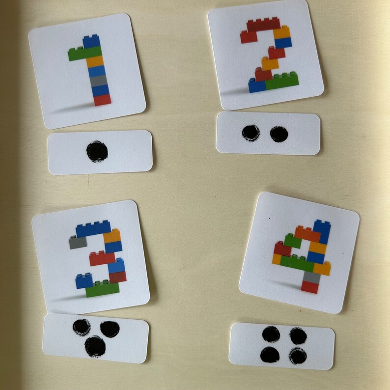 Numbers Flash Cards Preschool Numbers Learning Activity Cards ...