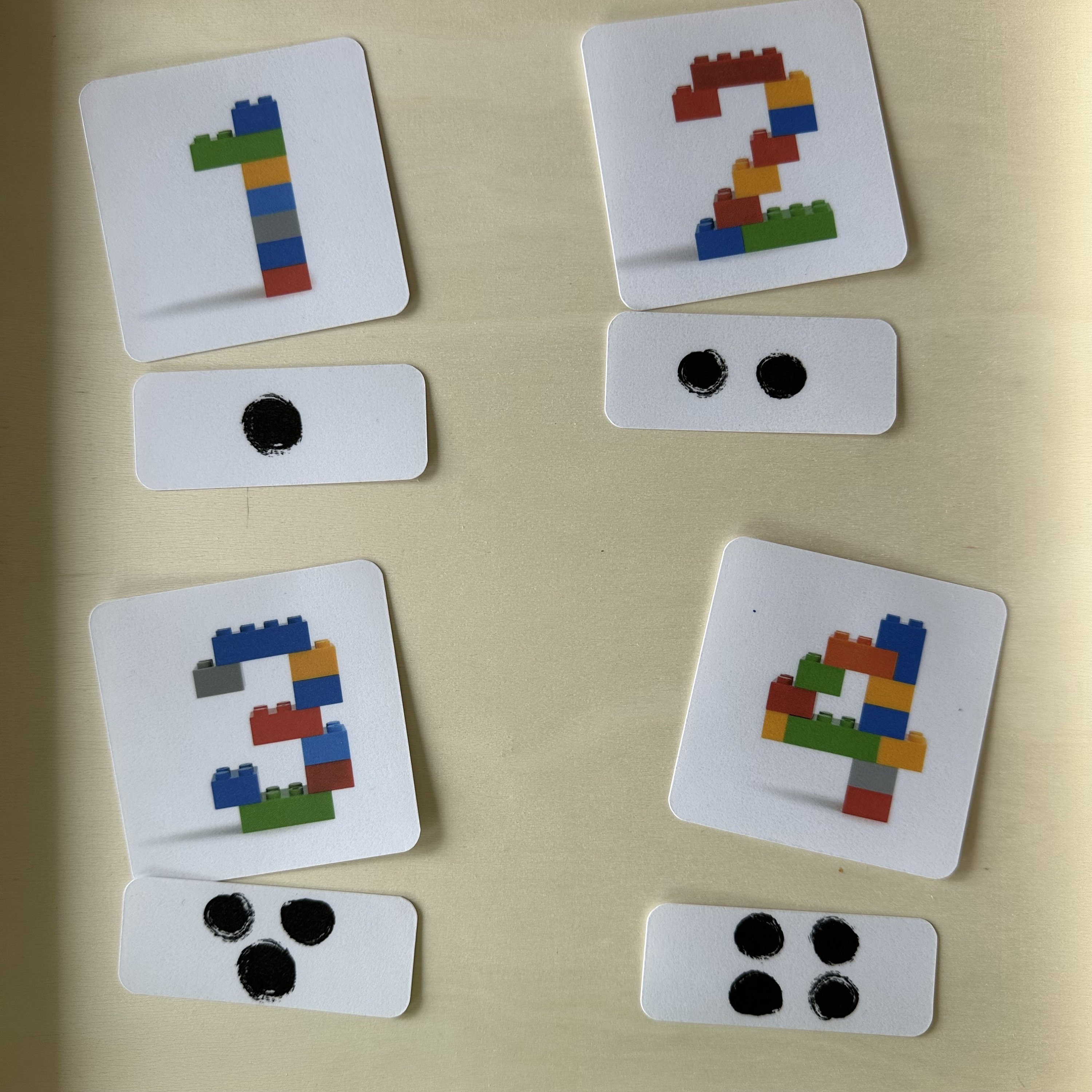 Numbers Flash Cards Preschool Numbers Learning Activity Cards ...