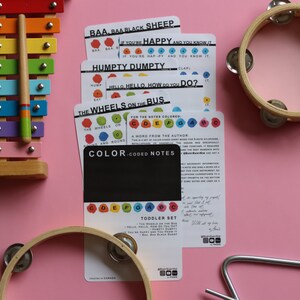 Toddler Set Color-coded Sheet Music for Toddlers and Beginners ...