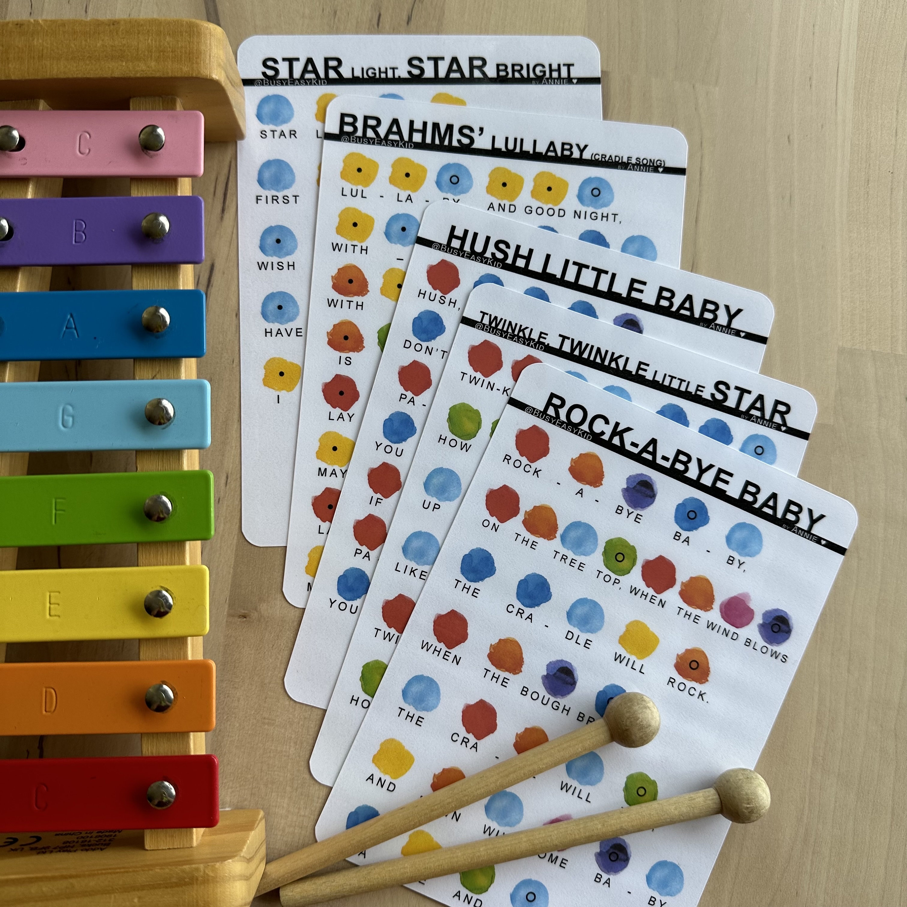 Xylophone Sheet Music For Kids
