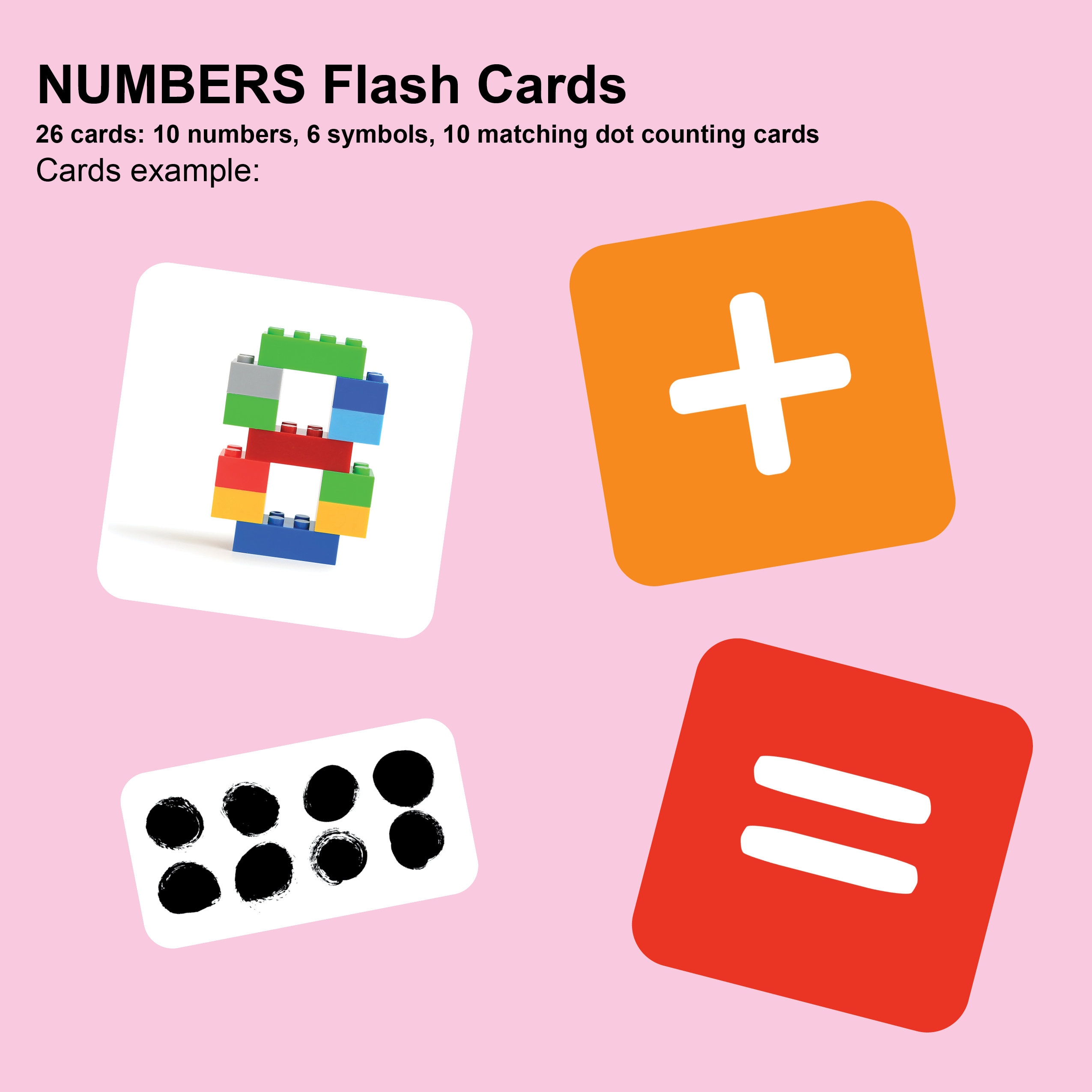 Numbers Flash Cards Preschool Numbers Learning Activity Cards ...