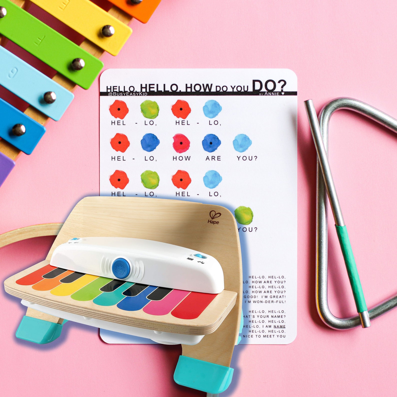 Songs for Baby Einstein Piano DIGITAL First Self-play Set - Color-coded ...