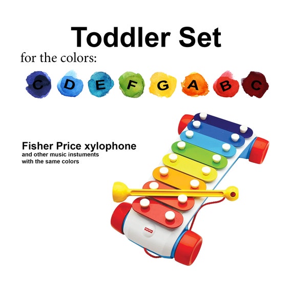 Songs for Fisher price Xylophone DIGITAL Toddler Set Color coded Sheet Music for Kids Montessori Preschool Toddler Gift Etsy
