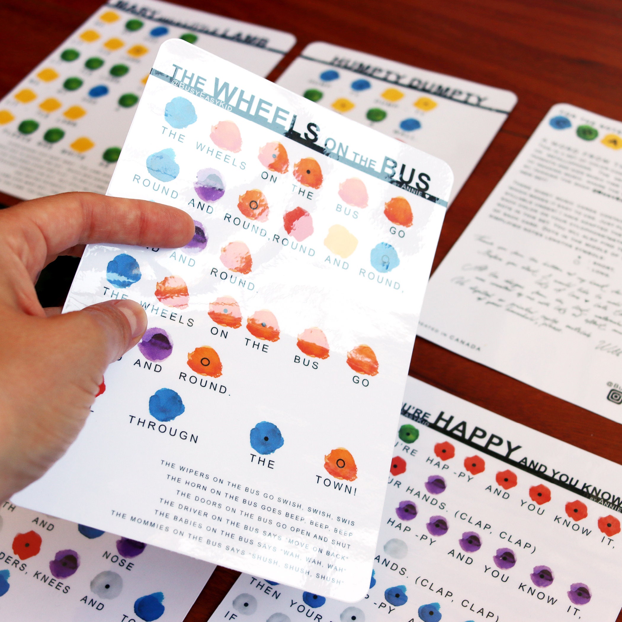 Toddler Set Color-coded Sheet Music for Toddlers and - Etsy Canada