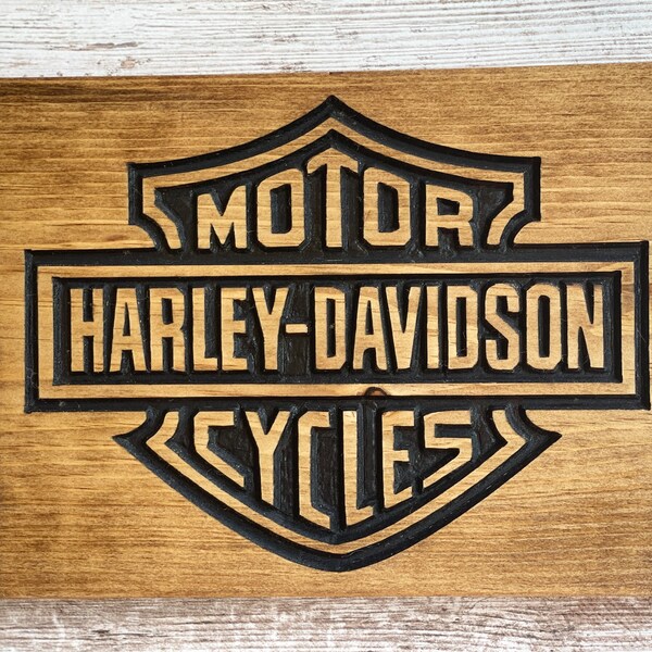 Harley Davidson Wooden Sign - Etsy