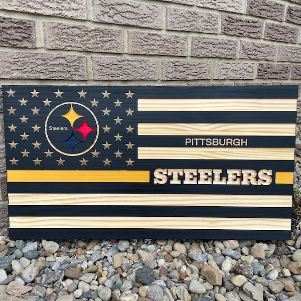 Steelers Wood Sign - Etsy