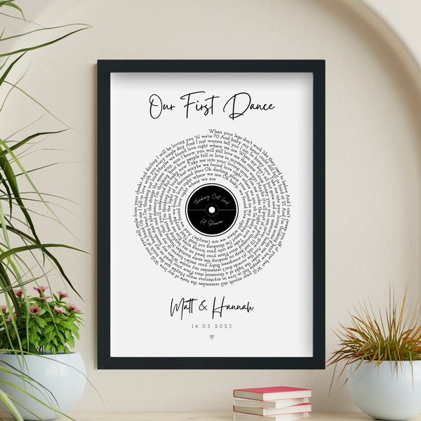 Song Lyric Art - Etsy UK