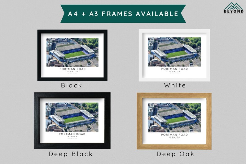 Ipswich Town Portman Road Stadium Art Print | Poster Impressionist ...