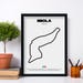 F1 Circuit Layouts Minimalist Prints & Frames | Formula 1 Poster Racing ...