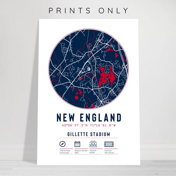 New England Poster - Etsy