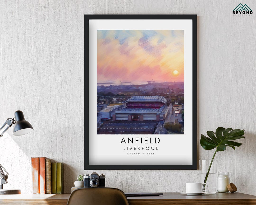 Liverpool FC Anfield Stadium Art Print Gift Decor Impressionist ...