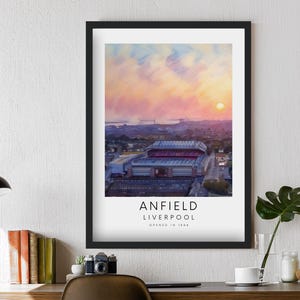 Liverpool FC Anfield Stadium Art Print Gift Decor Impressionist ...