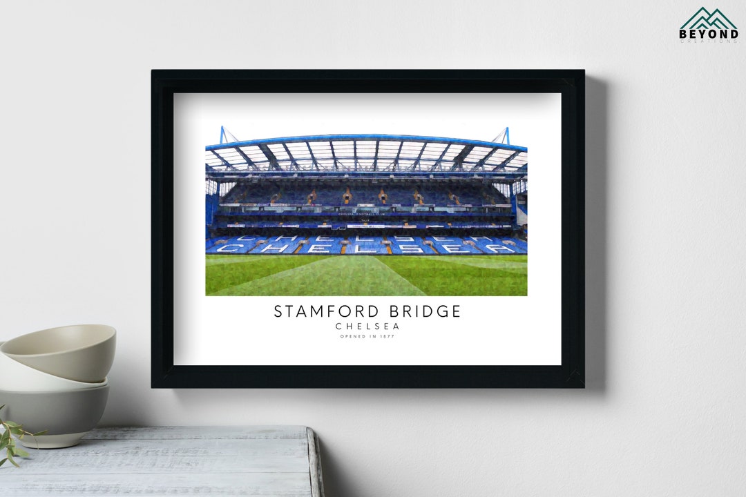 Chelsea FC Stamford Bridge Art Print Frame Impressionist Painting ...