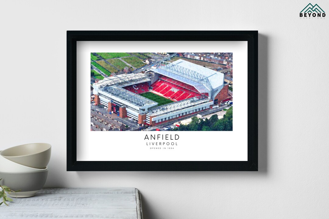 Liverpool FC Anfield Stadium Art Print Gift Decor Impressionist ...