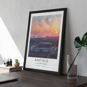 Liverpool FC Anfield Stadium Art Print Gift Decor Impressionist ...