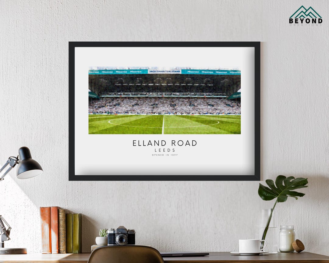 Leeds United Elland Road Stadium Art Print | Poster Impressionist ...