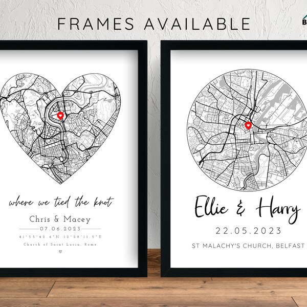 Wedding Map - Etsy UK