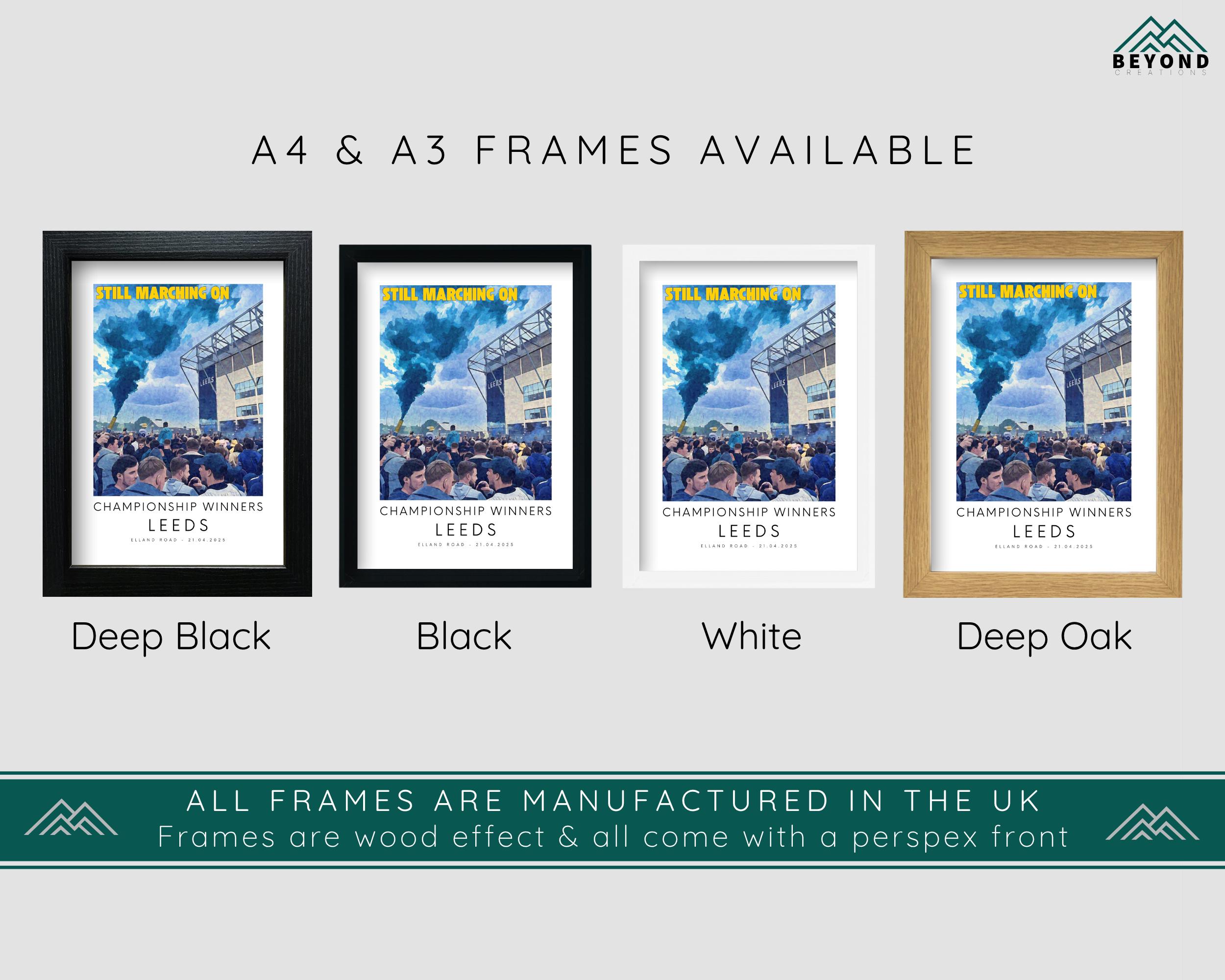 Leeds Championship Winners 2025 United Together Promoted Unique Print ...