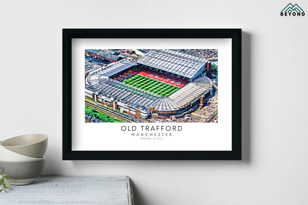 Manchester United Old Trafford Art Print Man U Poster Frame - Etsy