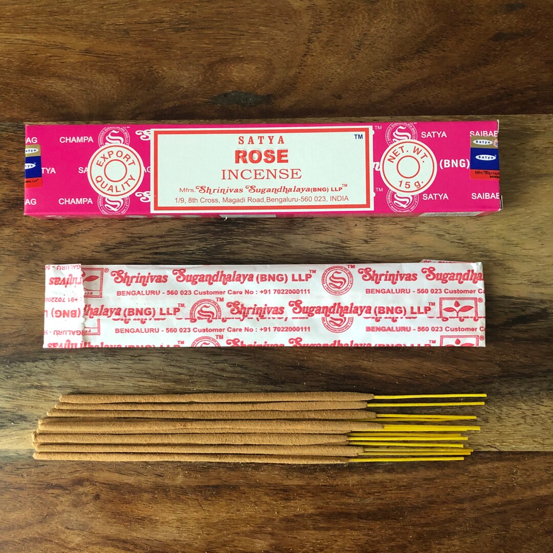 Satya Rose Incense - Etsy