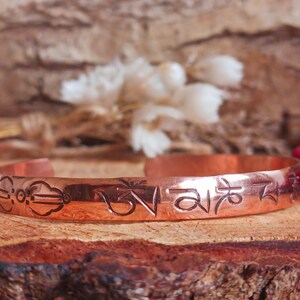 Tibetan Om Mani Holy Mantra Bracelet Copper - Etsy