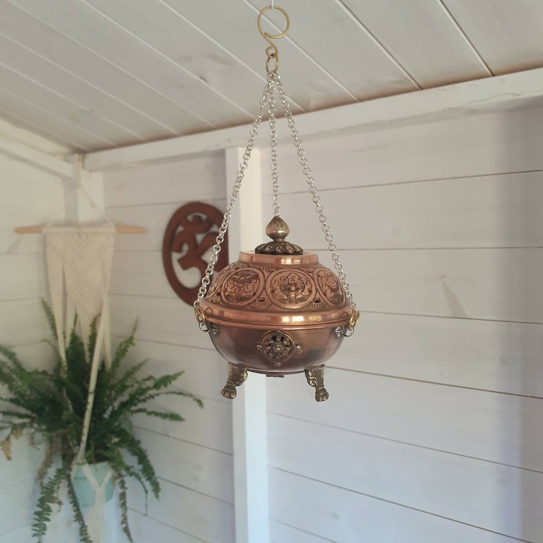 Tibetan Buddhist Hanging Incense Burner - Etsy